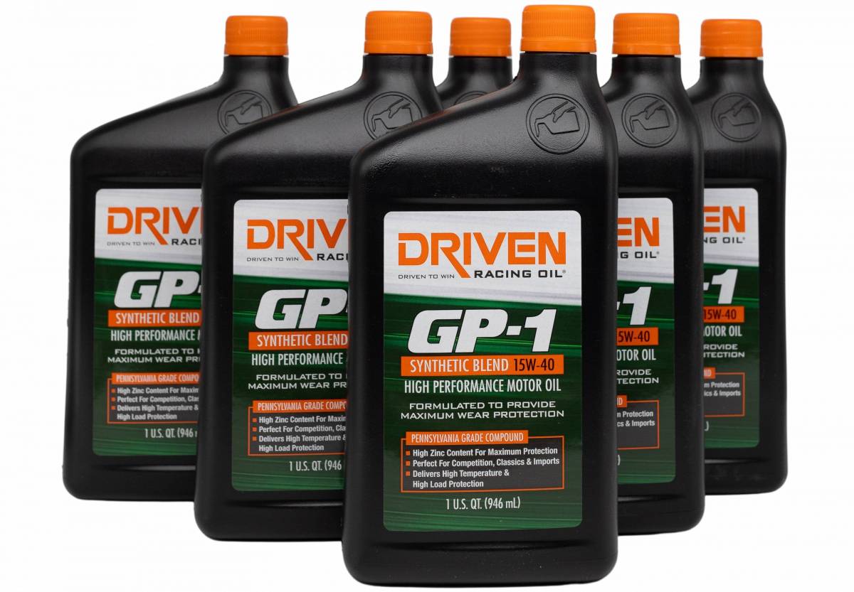 GP-1 15W-40 Synthetic Blend High Performance Oil – Driven Racing Oil ...